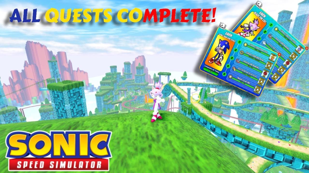 Completing All Main Quests Before Hilltop | Roblox Sonic Speed ...