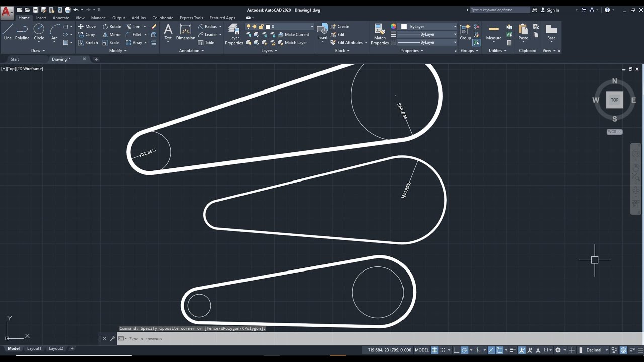 CIRCLE TANGENT LISP IN AutoCAD - YouTube