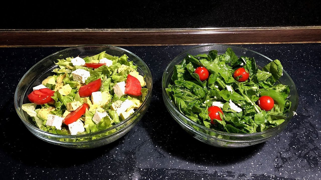 Sallatë VERORE JESHILE dhe RUKOLA | Green Salad and Arugula Salad - YouTube