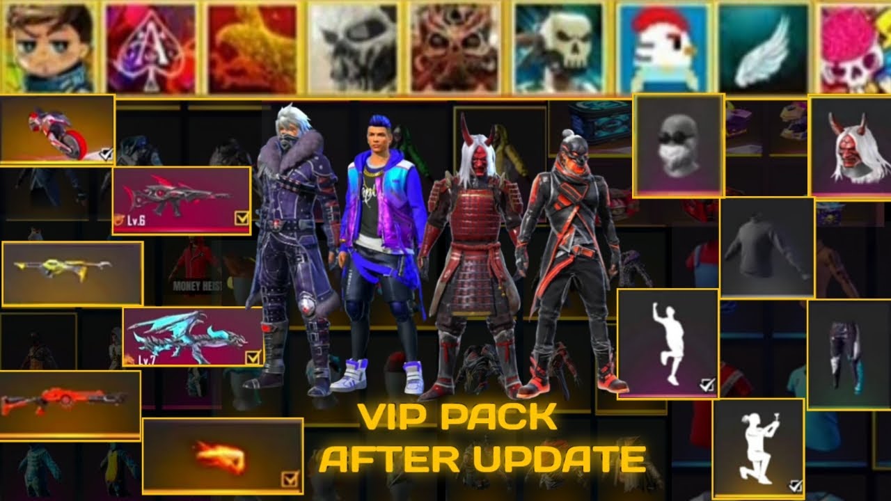 VIP Pack‼️With Dress Animation And gun Skin‼️And Many More Things No ...