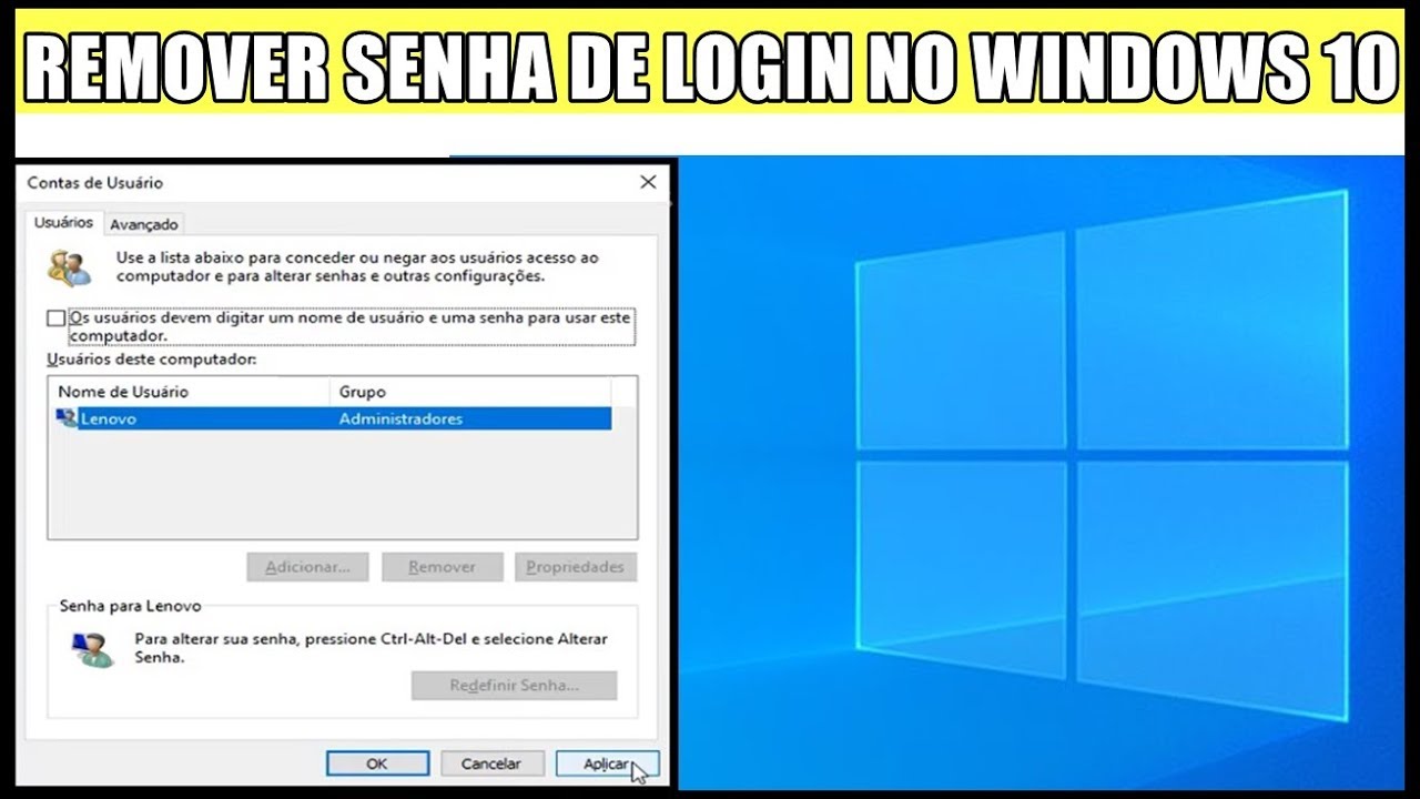 Como Remover Solicita o Da Senha De Login No Windows 10 YouTube como-remover-solicita-o-da-senha-de-login-no-windows-10-youtube