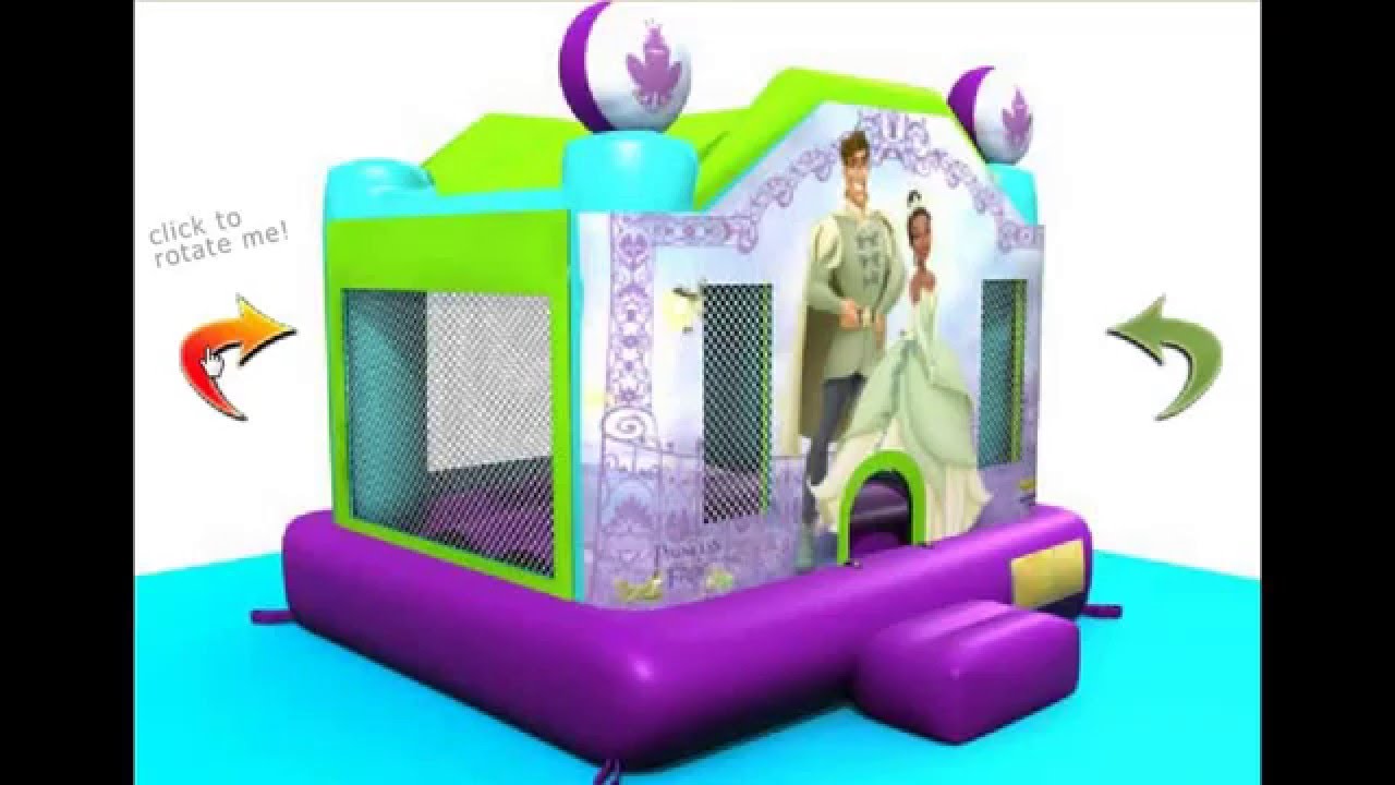 Princess and the Frog Bounce House 3D - YouTube