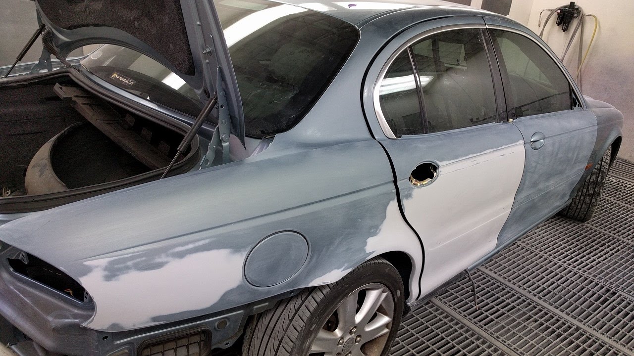 RAW Prep Work on Blend Panels: X-Type Jag - YouTube