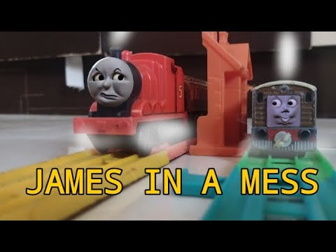 James in a mess Thomas the tank engine remake - YouTube