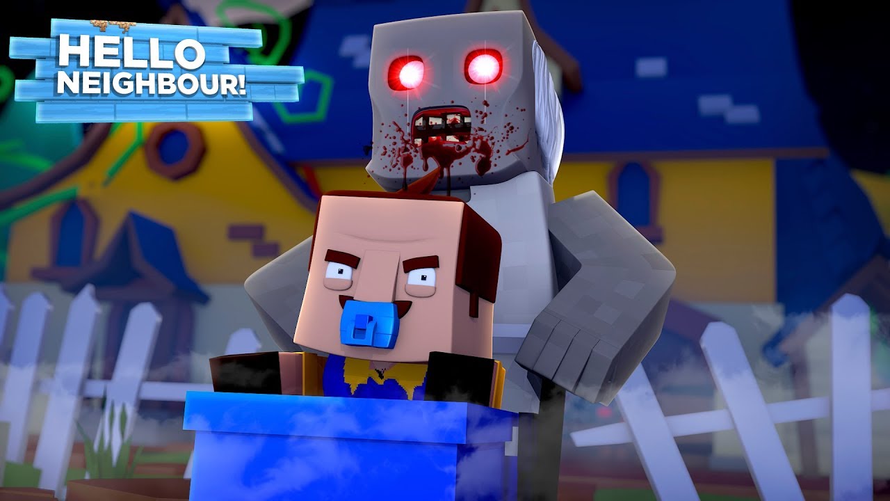 THE NEIGHBOURS MOM IS EVIL GRANNY!!! - Minecraft Hello Neighbour - YouTube
