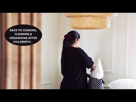 Getting back to Cleaning & Organizing after childbirth | Making wholewheat naan for the first time