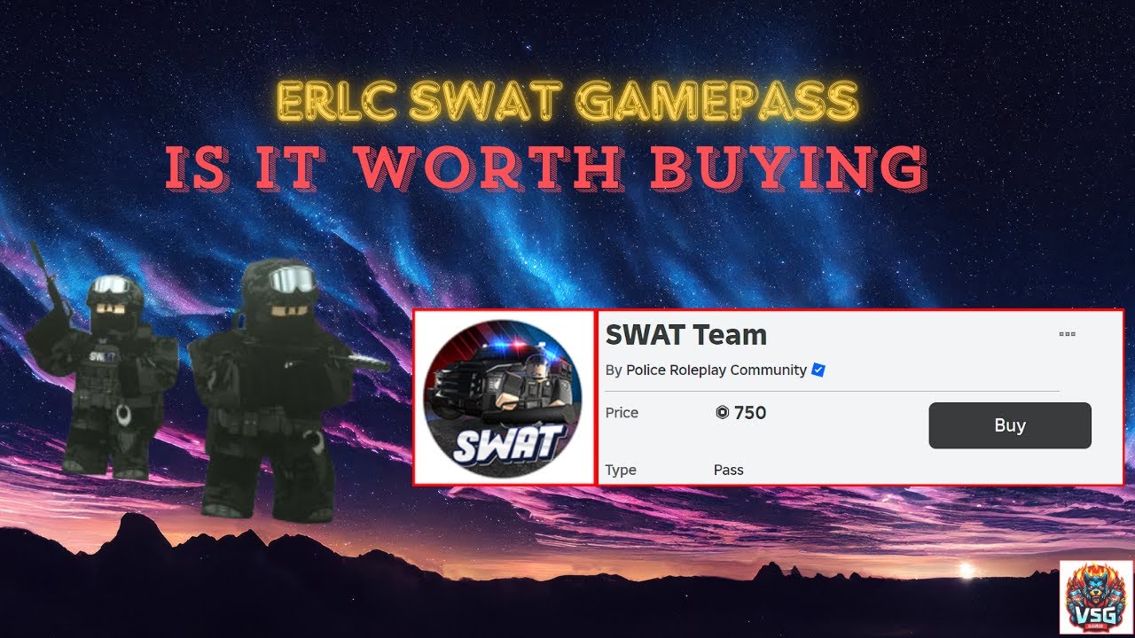 Is it worth buying ERLC SWAT Gamepass. - YouTube
