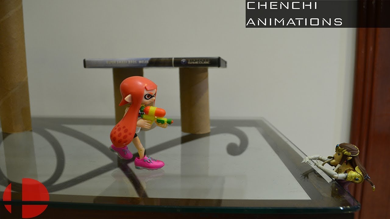 Super Smash Bros Ultimate: Zelda VS Inkling STOPMOTION - YouTube