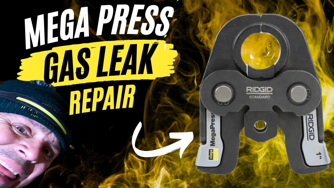 Ridgid RP340 Mega press jaws for simple natural gas leak repair! YOU ...