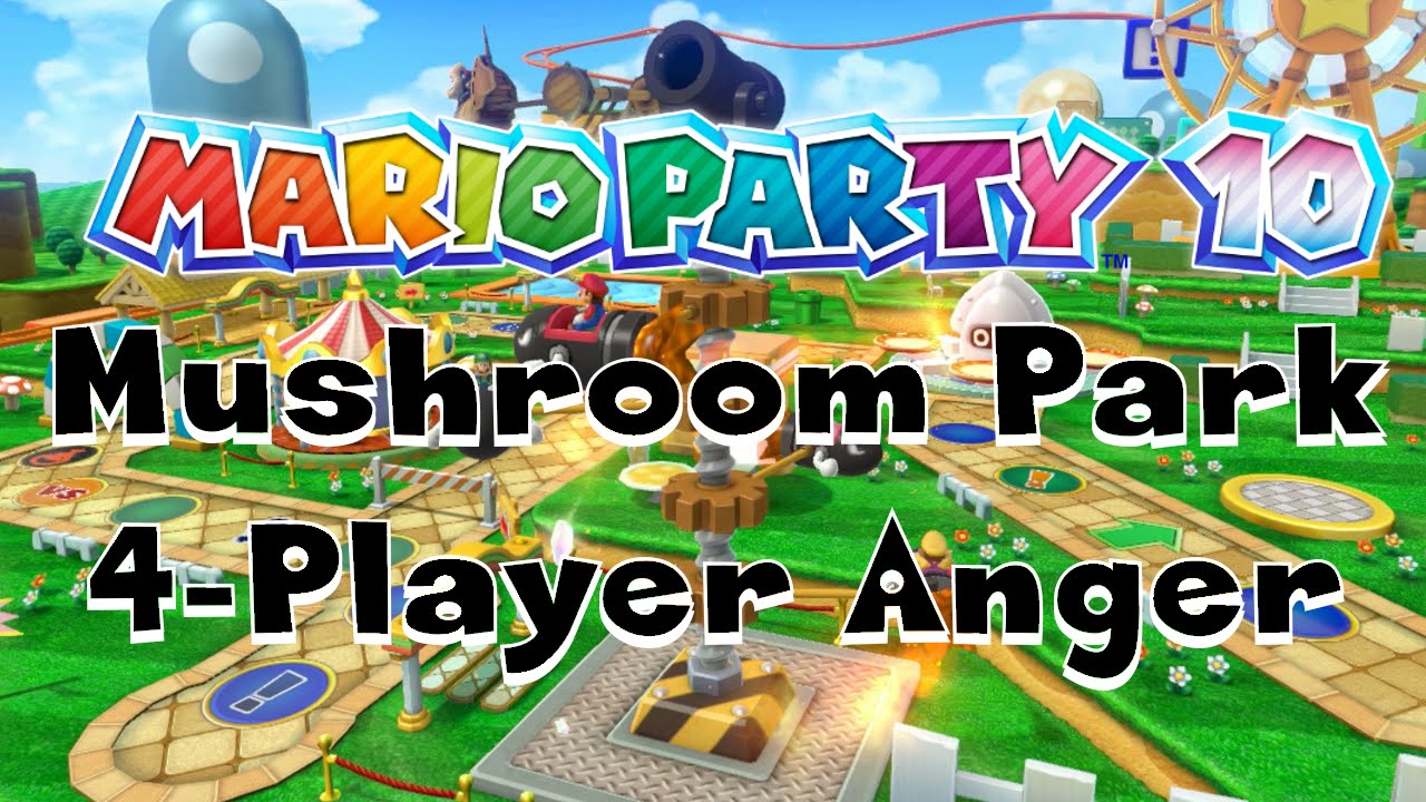 Mario Party 10 - 4 Player Party! (Mushroom Park) - YouTube