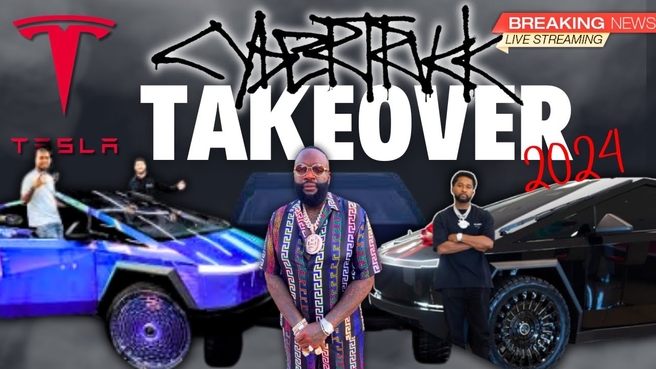 Cybertruck Takeover 2024 | Cj on 32s, Rick Ross, StreetSpeed717 ...