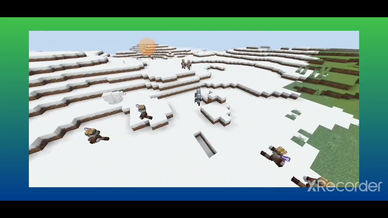 minecraft Snow war villager vs pillager part 1 - YouTube