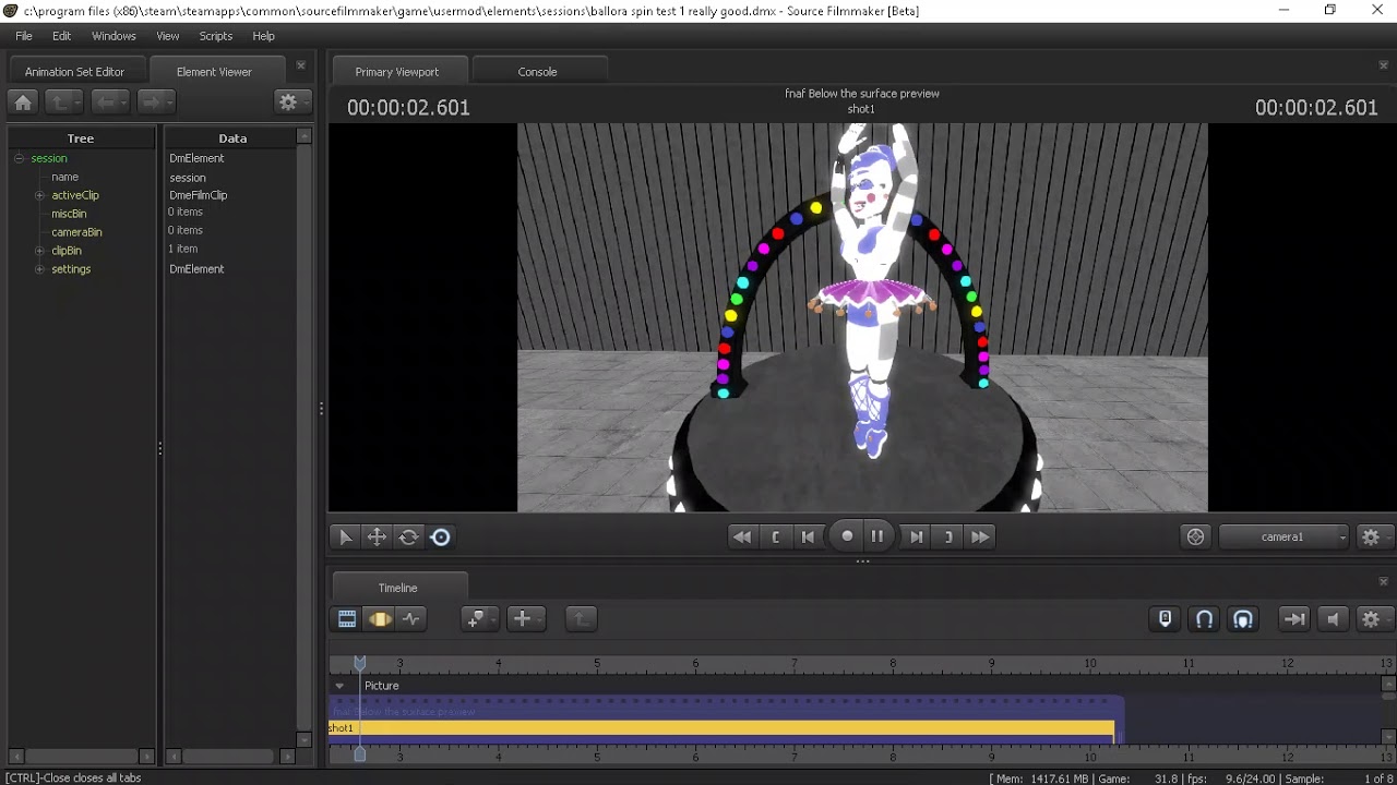 Ballora Spin Cycle V1 - Bandicam Version - YouTube