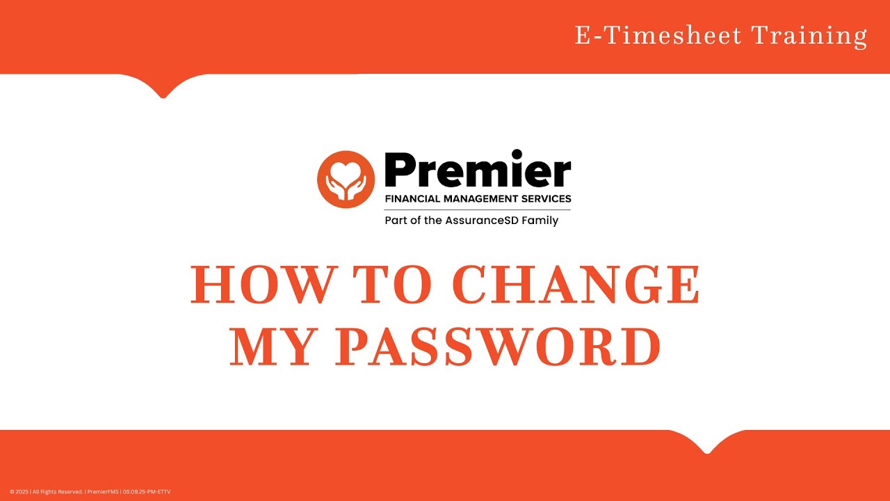 How to Change My Password | E-TIMESHEET TRAINING - YouTube
