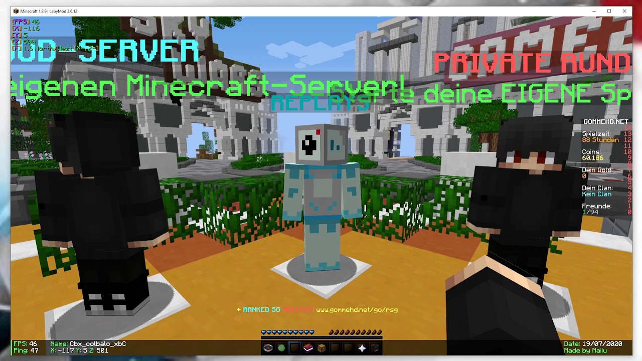 Minecraft solo Kit 1v1 - YouTube