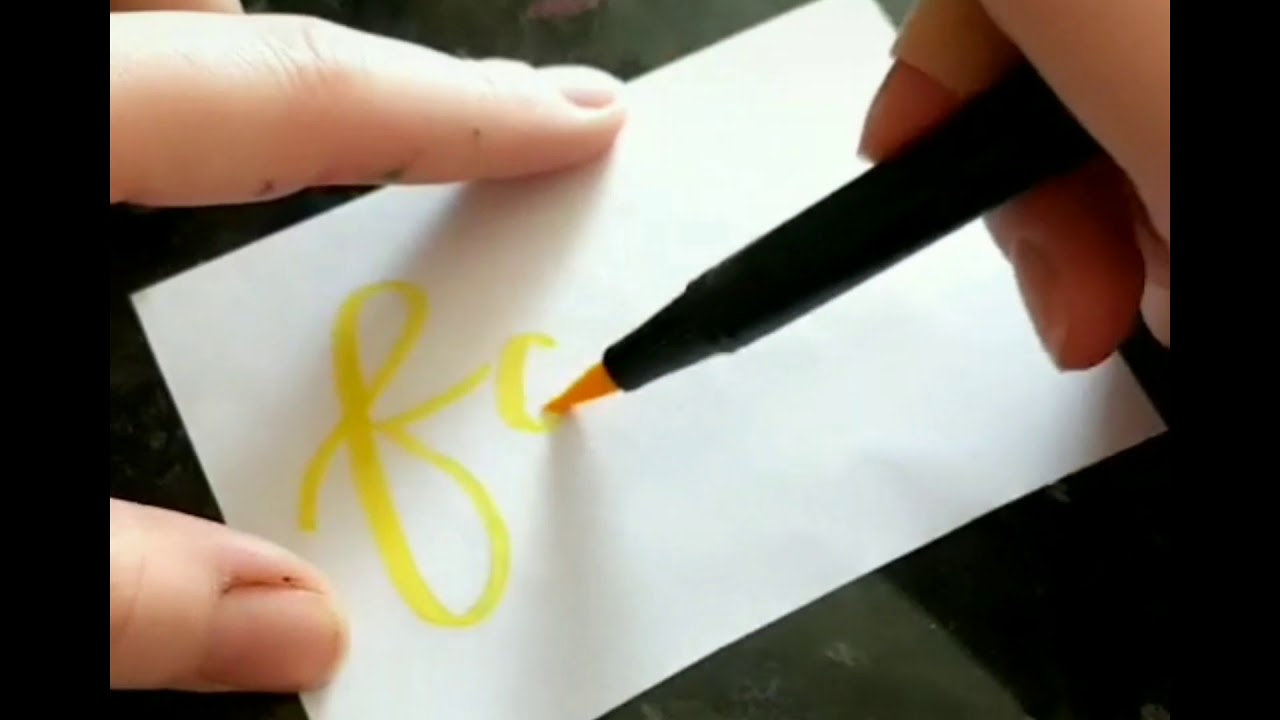 Farah - modern calligraphy name - YouTube