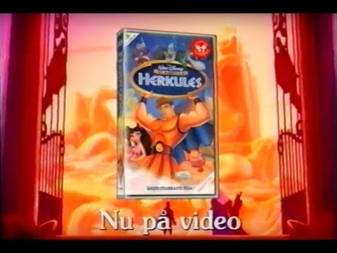 Herkules Disney VHS   TV3 reklam  30 Aug 1998