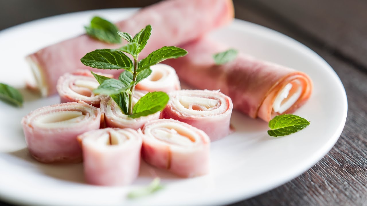 How To Make Perfect Ham Roll Ups - YouTube