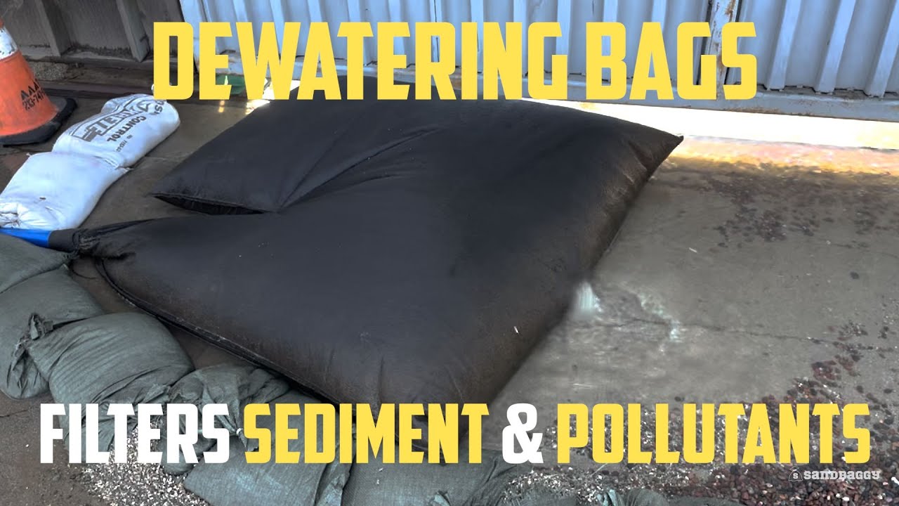Optimal Water Filtration & Sediment Removal with Dewatering Bags - YouTube