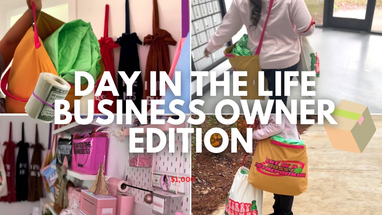 Business owner in 2023 daily vlog // post office run, shipping orders 🛍 ...