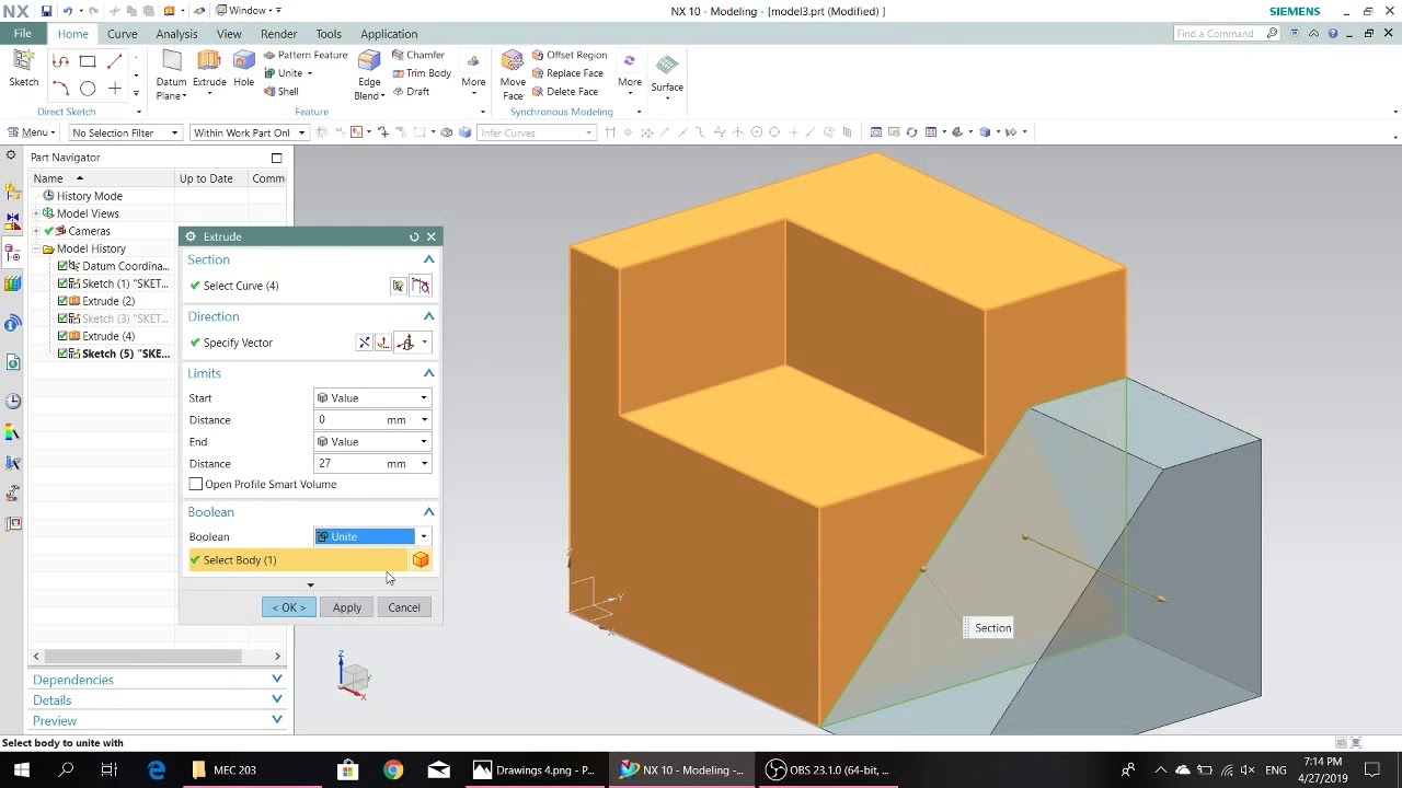 CAD with Standard Views in NX - YouTube