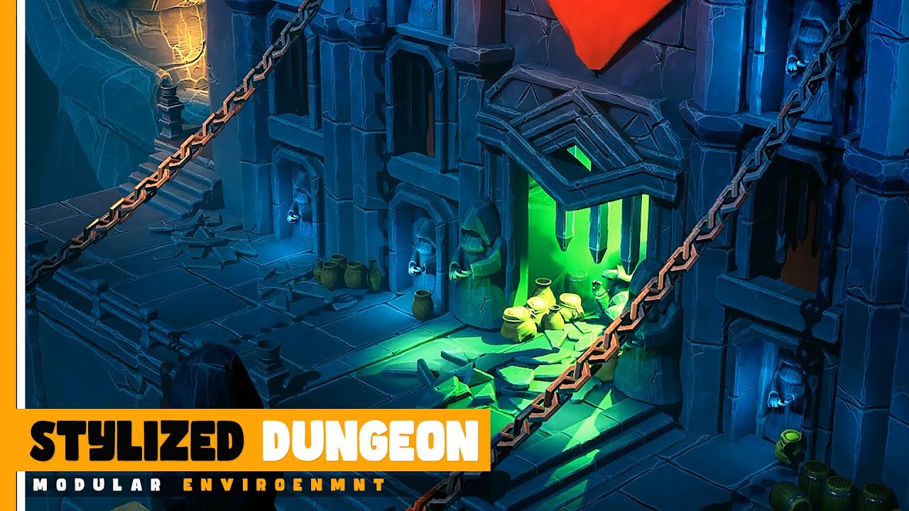Stylized Dungeon -Modular Environment in Unreal Engine 5 - YouTube