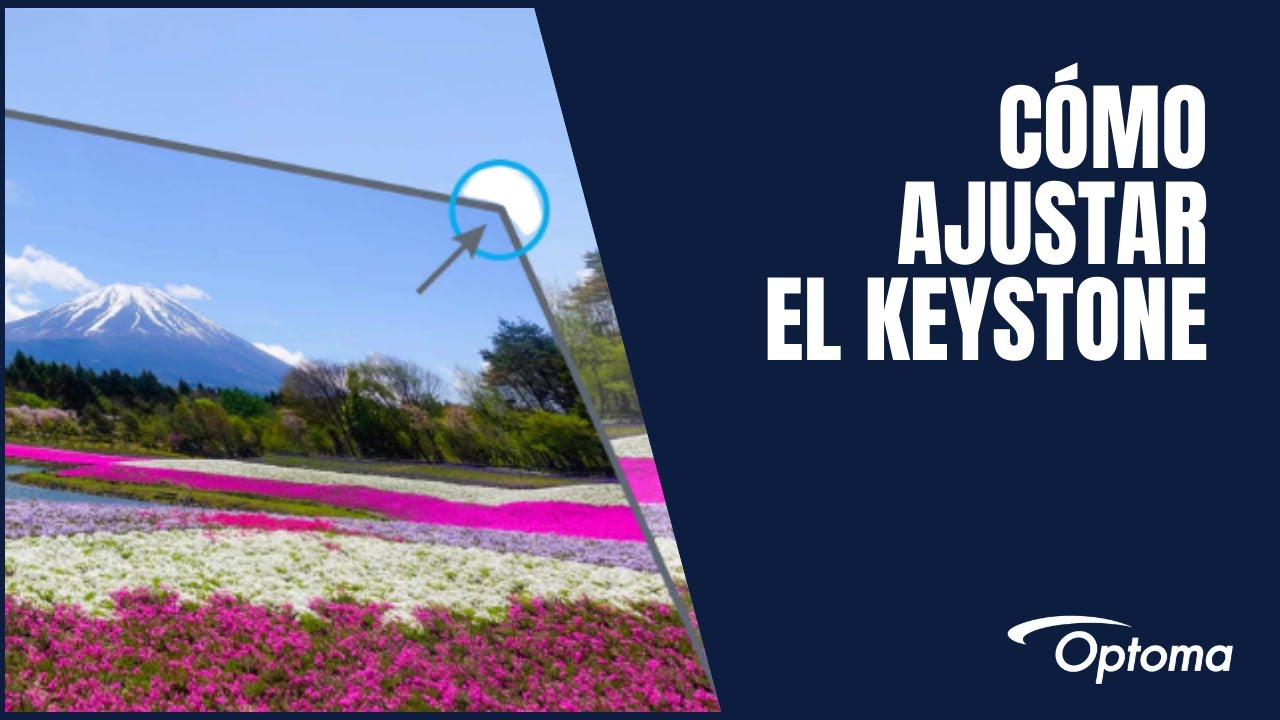 Proyección Optoma - Cómo ajustar Keystone - YouTube