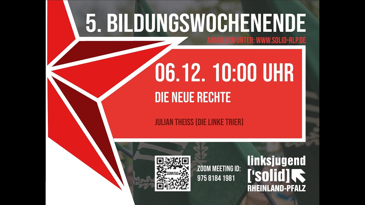 Die Neue Rechte | linksjugend ['solid] Rheinland-Pfalz - YouTube