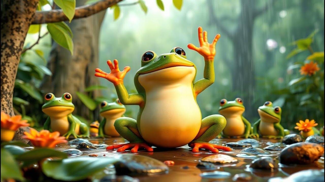 Rainy Day Rhymes with Fizzy Frog | Popular Nursery Rhyme | Educational ...