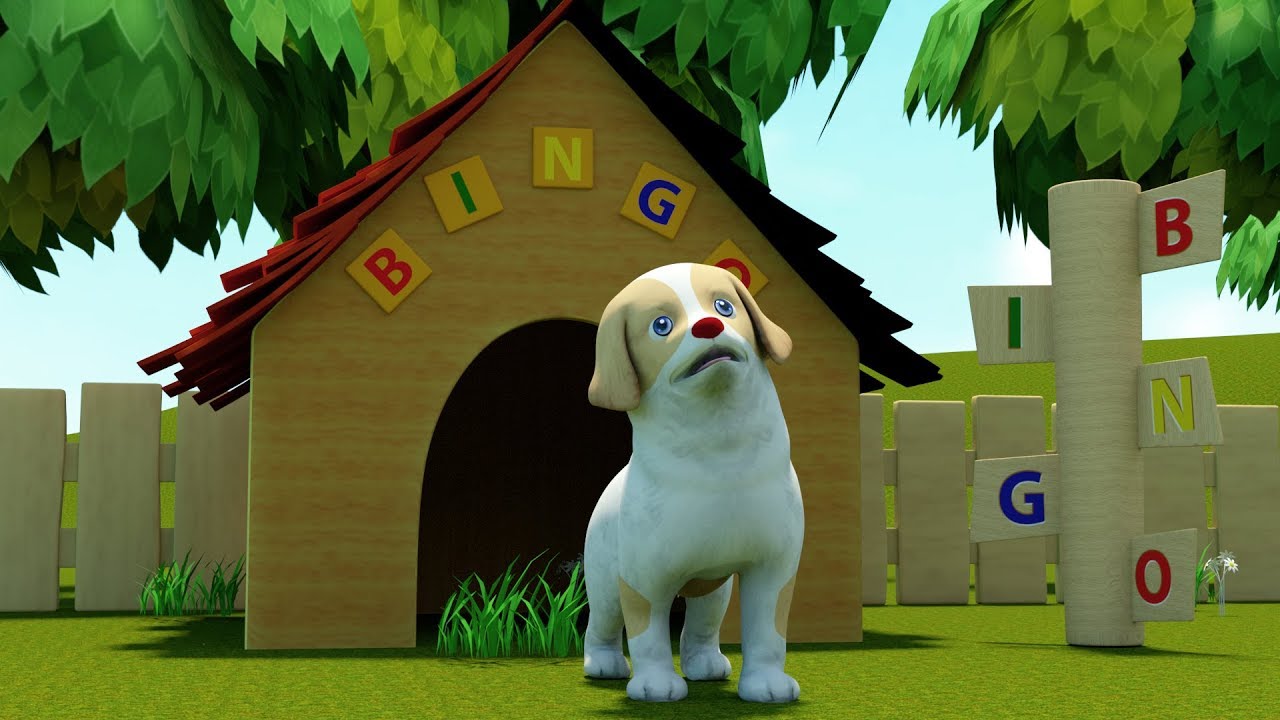 Bingo Nursery Rhyme - 3D Animation Rhymes & Bingo Dog Songs for ...
