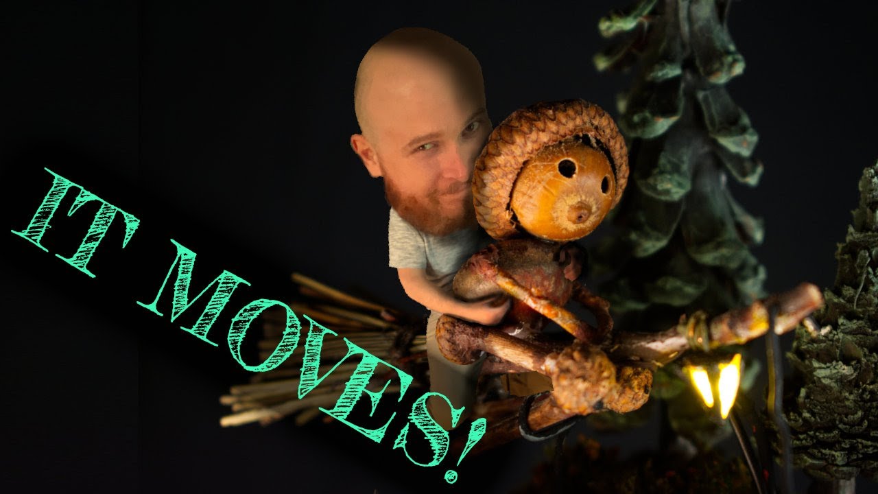 Building an Acorn Witch Nightlight Automata from foraged materials ...