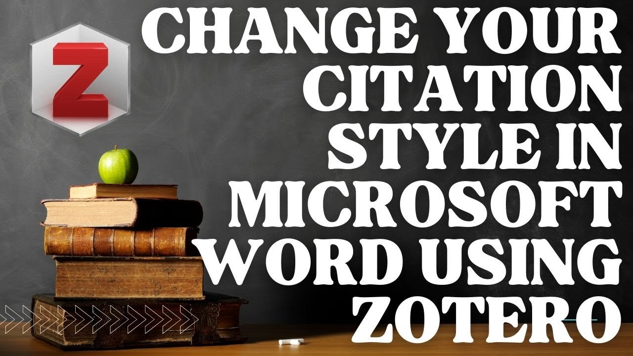How to change your citation style in your Word document using Zotero ...