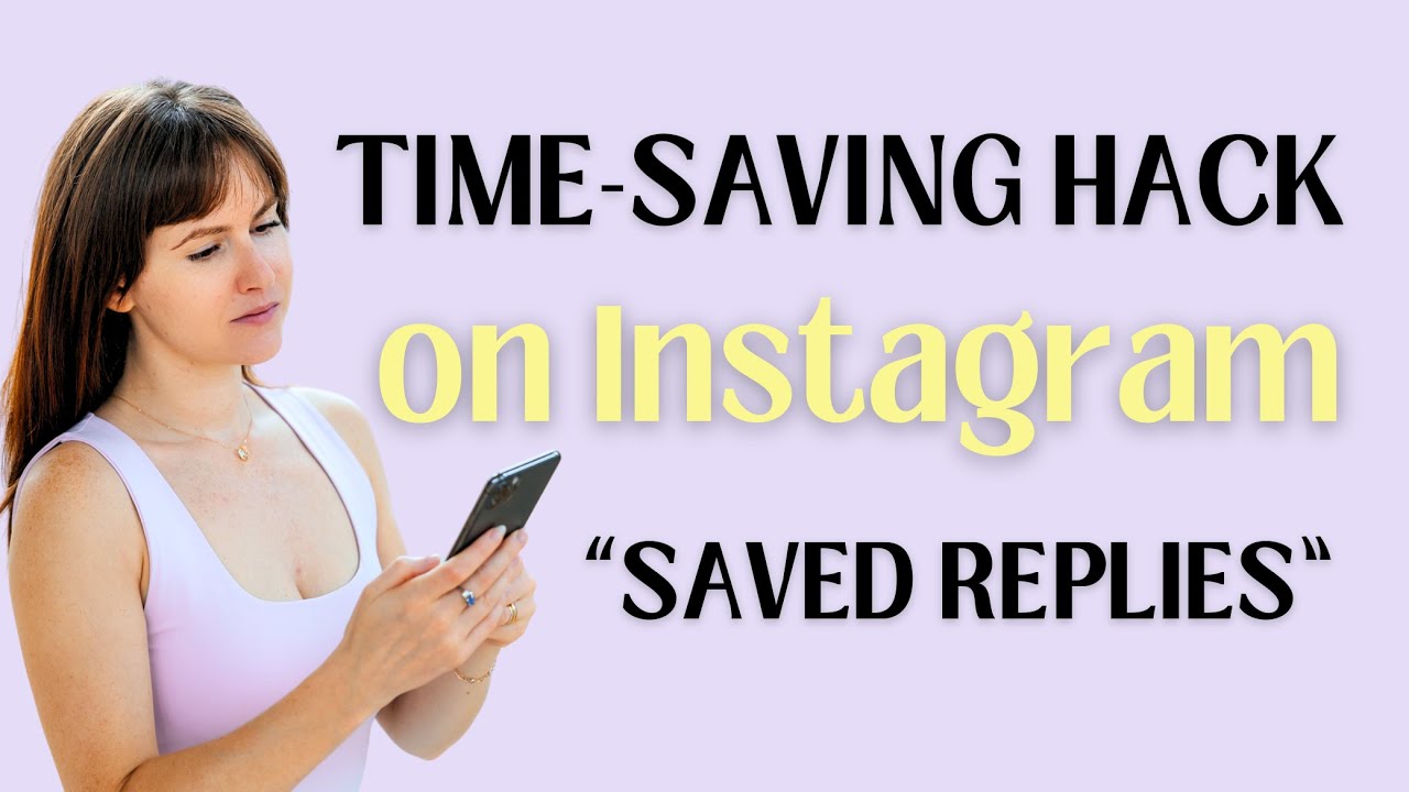 How to set up “Saved Replies” on Instagram - Productivity Hack - YouTube