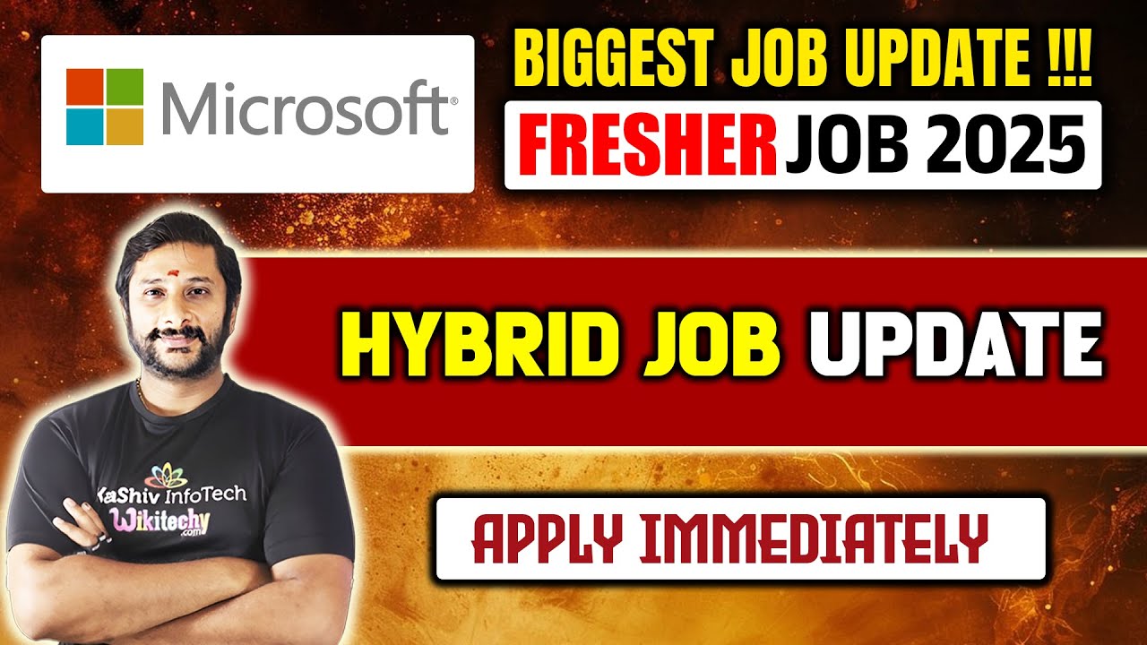 Microsoft Recruitment 2025🔥 | Microsoft hiring Freshers | Latest Update ...