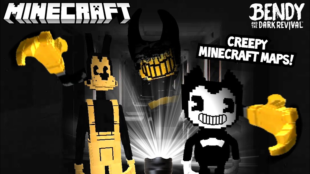 Bendy and the Creepy House! [CREEPY MINECRAFT MAPS!] - YouTube