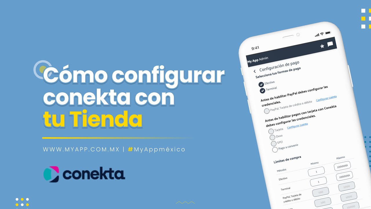 Cómo configurar conekta con tu tienda en línea - My App - YouTube