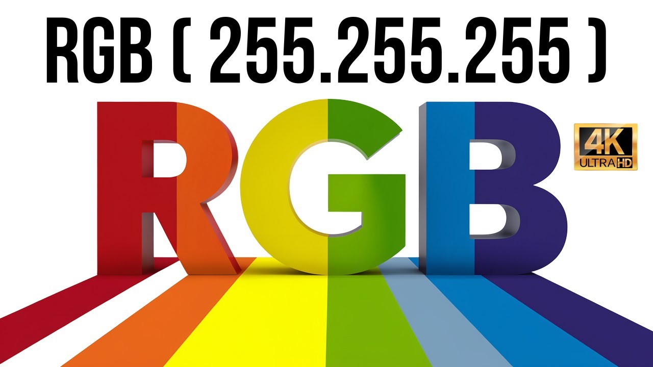 Color White RGB 255.255.255 4K - YouTube