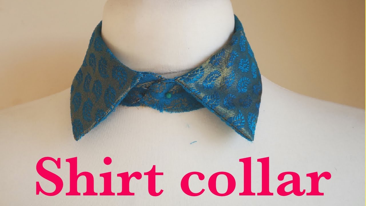 How to make a shirt collar step by step | Two piece collar tutorial ...