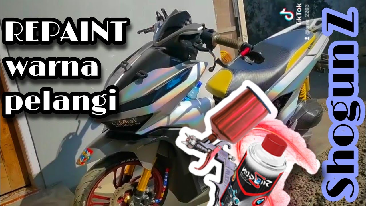 cat Vario 150 rainbow silver - cat kaleng Shogun Z - Sisil newborn ...