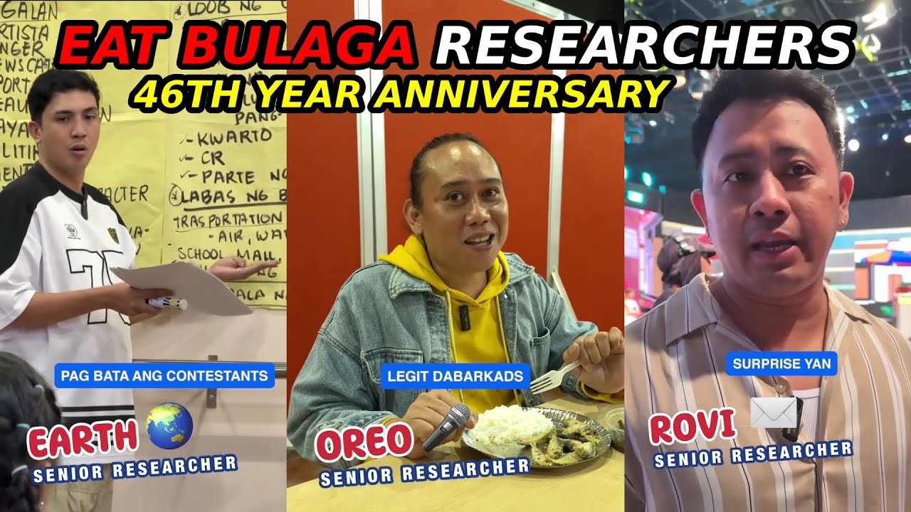 Eat Bulaga Staff: Senior Researchers | 46th Year Anniversary | TVJ TV5 ...