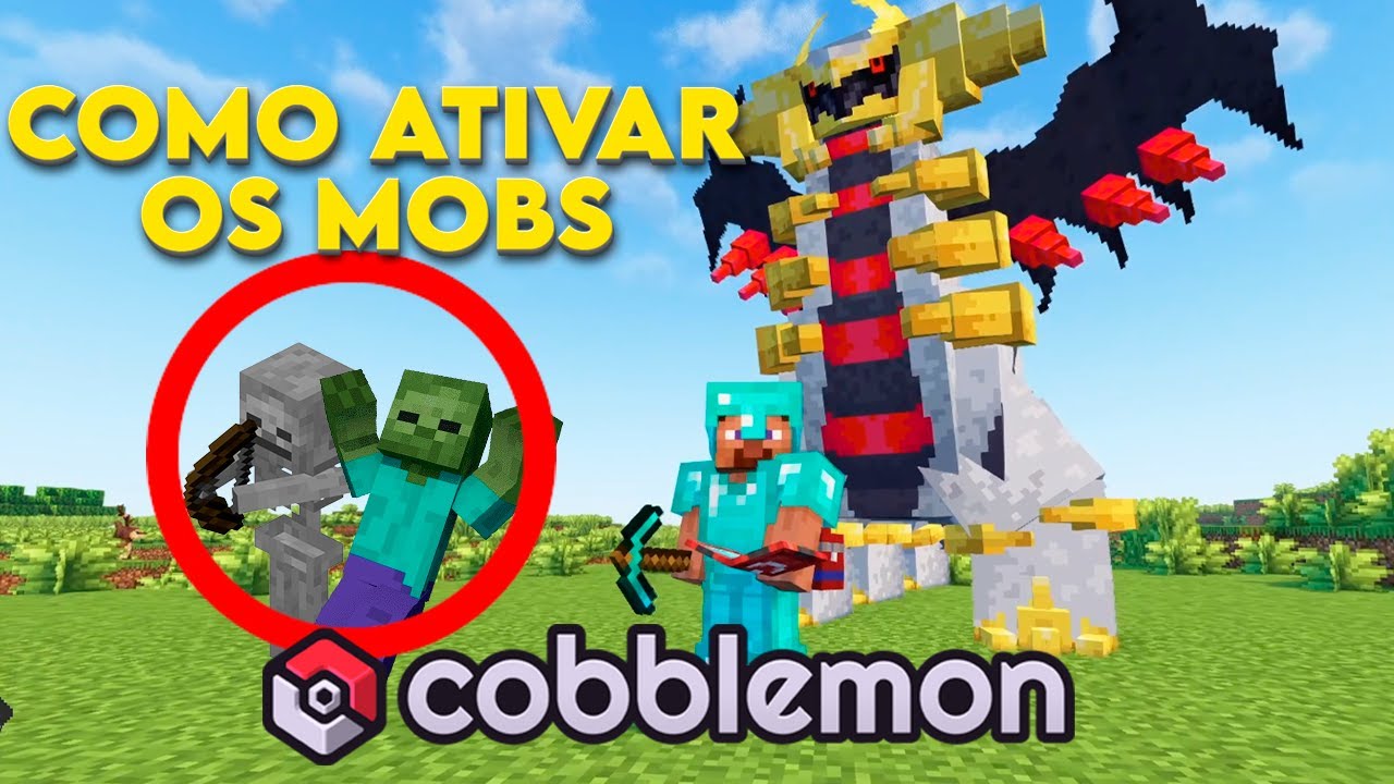 COMO ATIVAR OS MOBS E A FOME NO COBBLEMON DO MINECRAFT OU COBBLEVERSE ...
