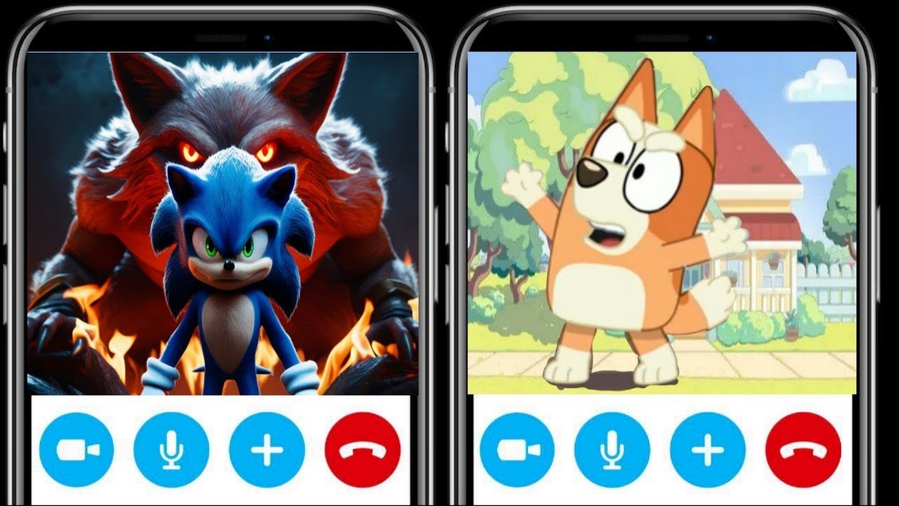 Who’s that behind Sonic Bluey is surprised! #like - YouTube