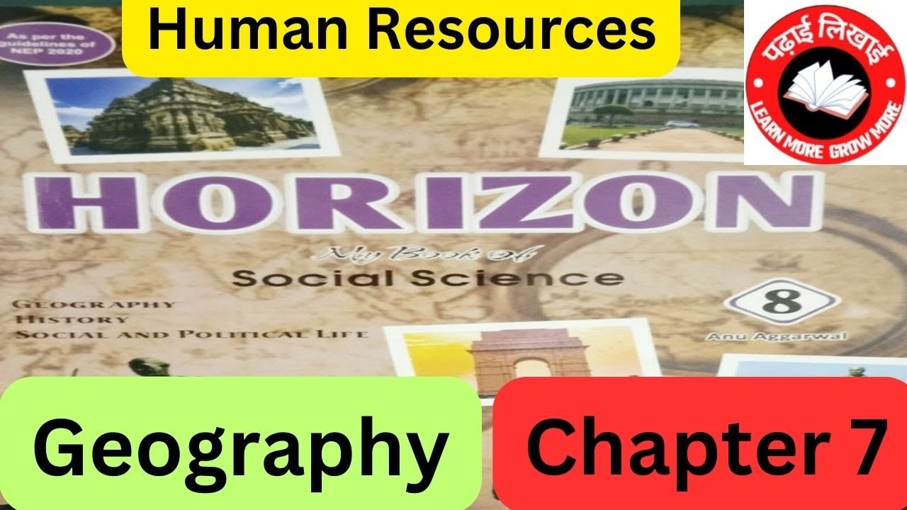 Human Resources Class 8 Geography horizon my book of social science ...
