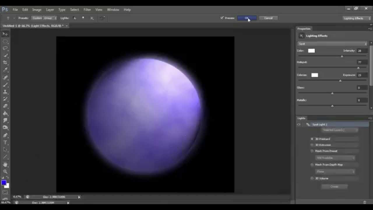 Photoshop Tutorial - Photoshop Tutorial How to Make a Planet - YouTube