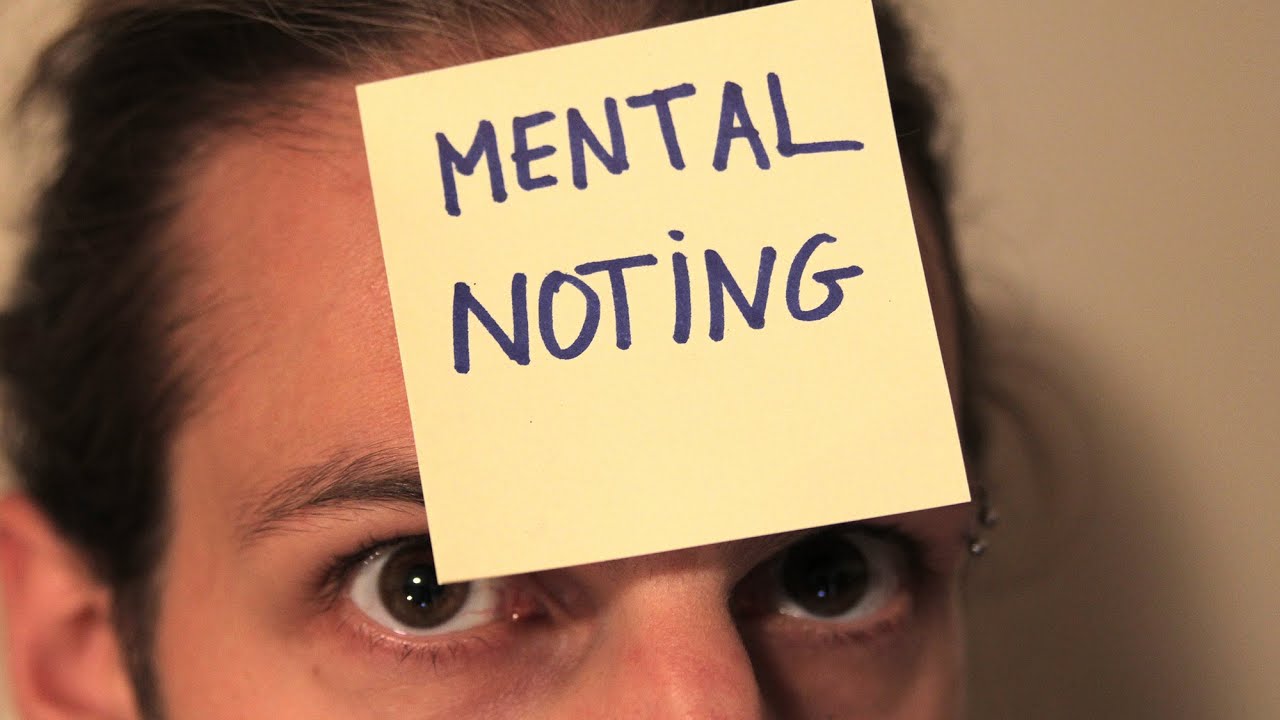 What's 'Mental Noting'? - YouTube