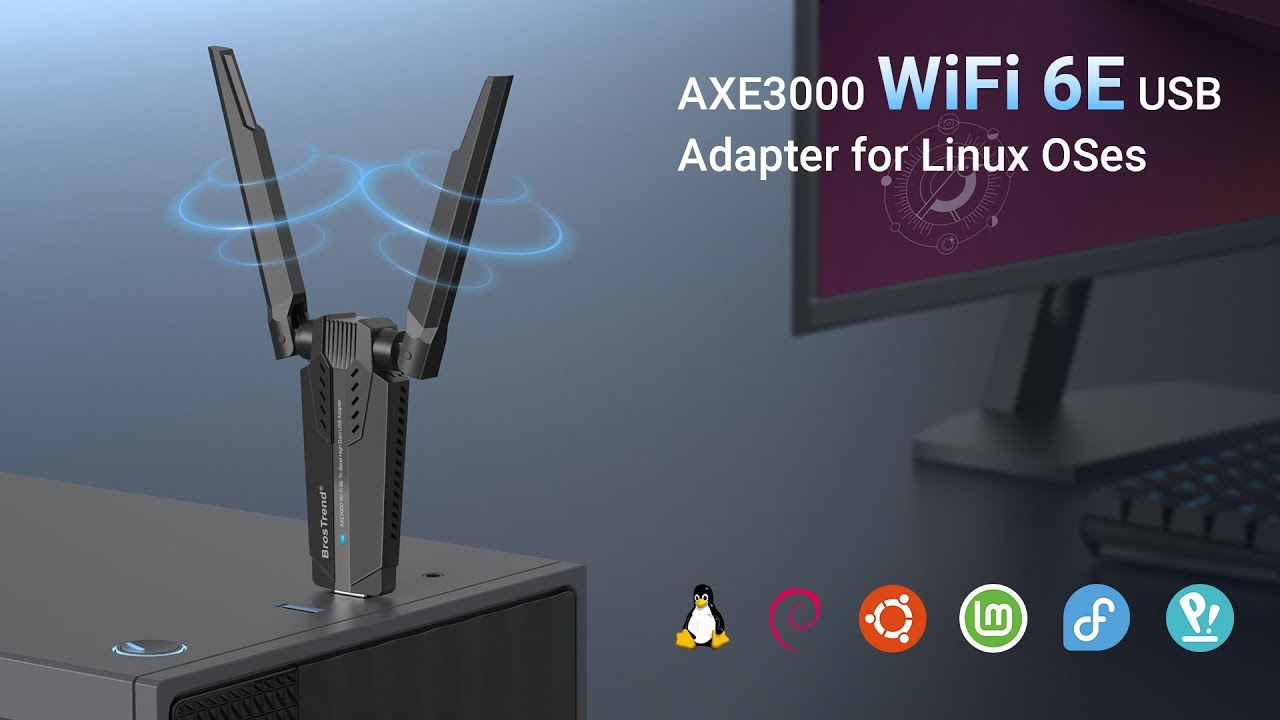 Fast, Reliable, Linux-Ready Connectivity, Introducing BrosTrend AXE3000 ...