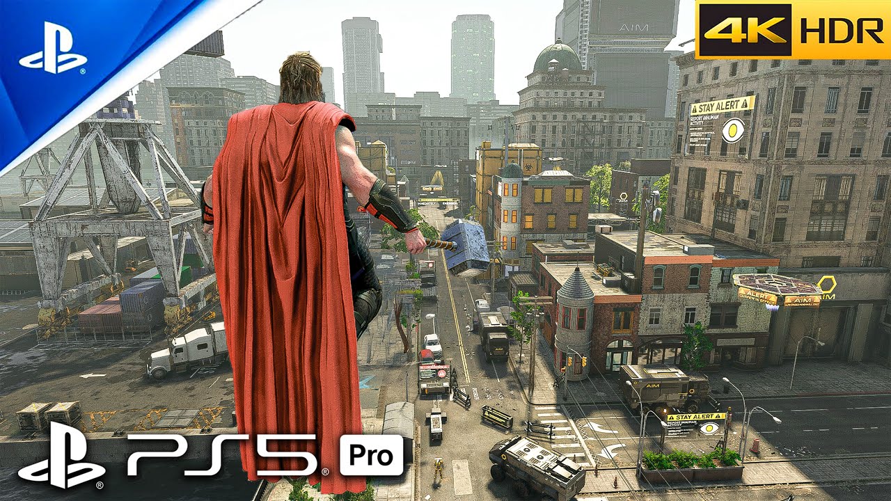 (PS5 PRO) Marvel's Avengers - THOR ENDGAME SUIT GAMEPLAY | ULTRA ...