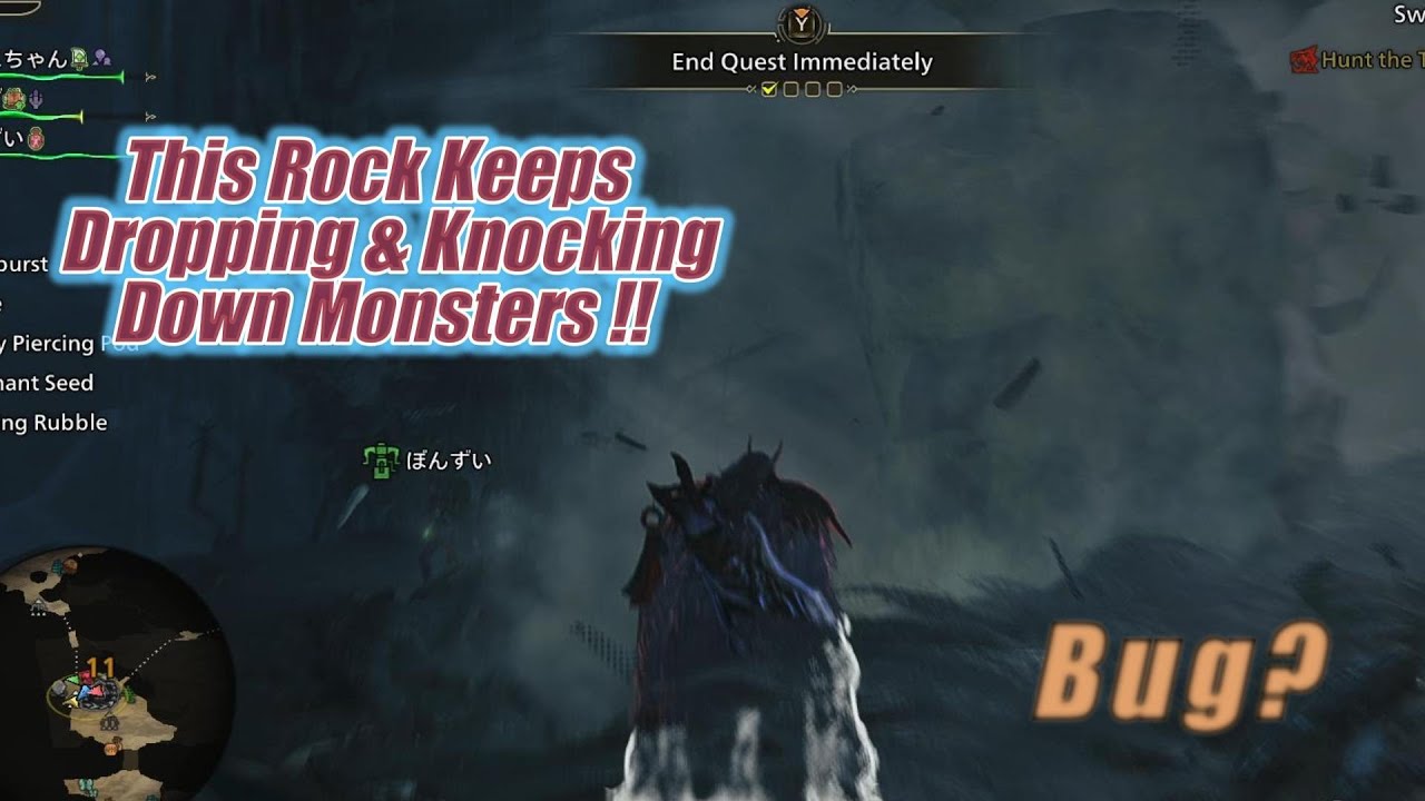 This Rock Keeps Dropping & Knocking Down Monsters! 🤯 #Bug? - YouTube