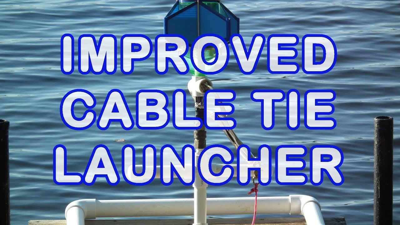 Split Collar Cable Tie Water Rocket Launcher System! - YouTube