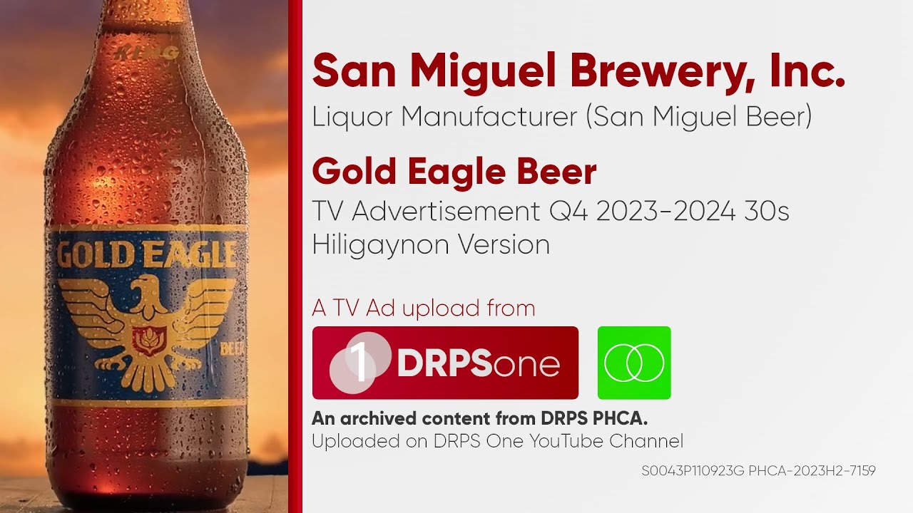 Gold Eagle Beer TV Ad Q4 2023-2024 30s (Philippines, Hiligaynon Version) [ST] - YouTube